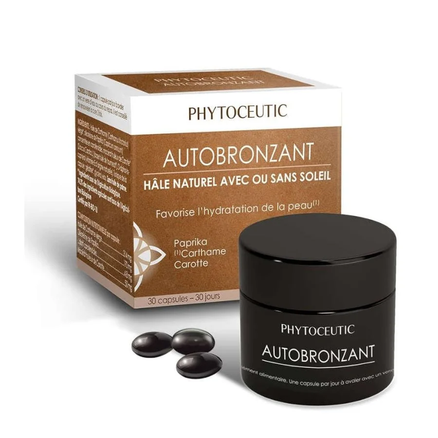 AutoBronzant Naturel - 30 Capsules Solaires Bio - PHYTOCEUTIC